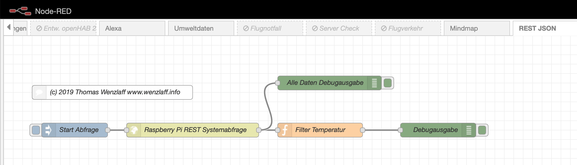 Filter JSON Object To One Value flow Node RED